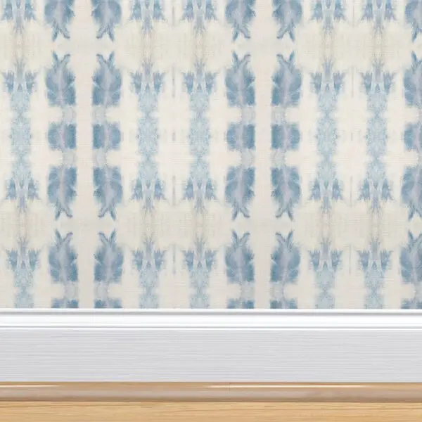 Spoonflower Feather 01 Michelle Mathis 100% Natural Sisal Grasscloth Wallcovering