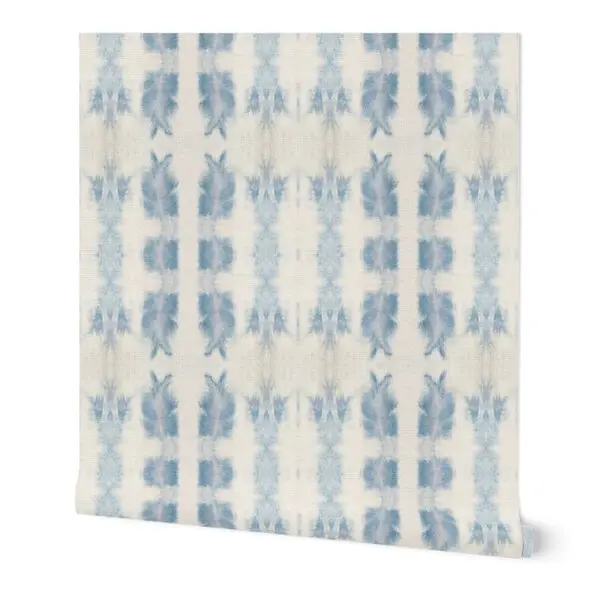Spoonflower Feather 01 Michelle Mathis 100% Natural Sisal Grasscloth Wallcovering