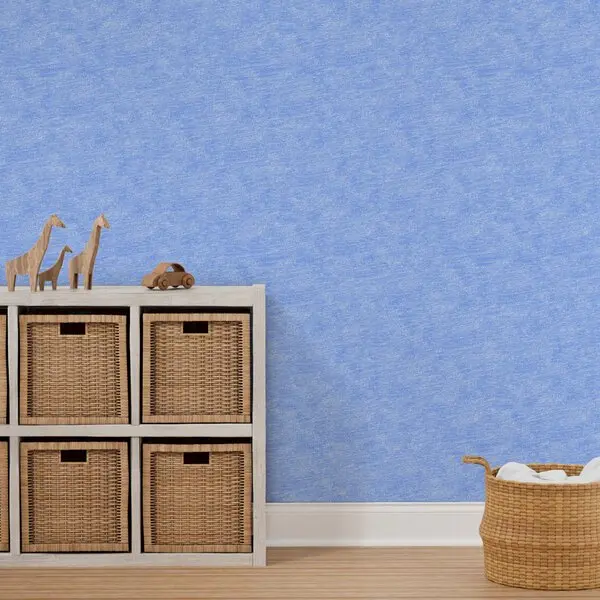 Spoonflower Crayontexture Chicory Solid Texture Light Custom Pre-pasted Wallpaper