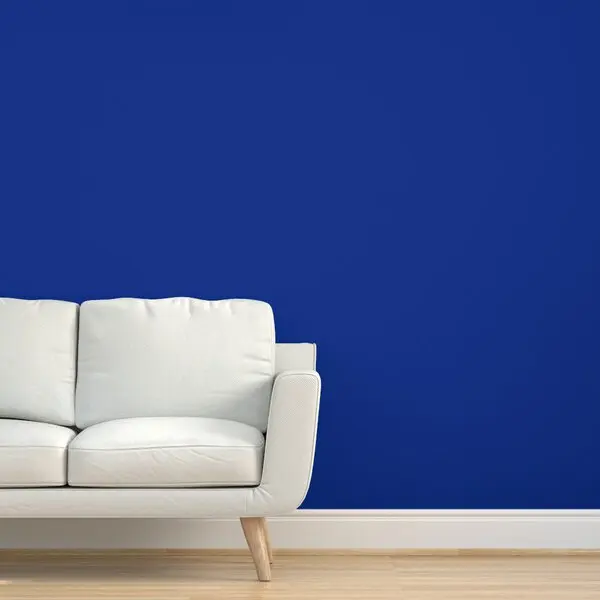 Spoonflower Seattle Seahawks Royal Buffalo Bills Solid Custom Pre-pasted Wallpaper - Blue