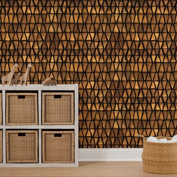 Spoonflower Significant Otters In Hearts With Shells Virginia Custom Removable Wallpaper