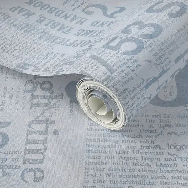 Spoonflower Grunge Text Newspaper Words Lettering Custom Removable Wallpaper