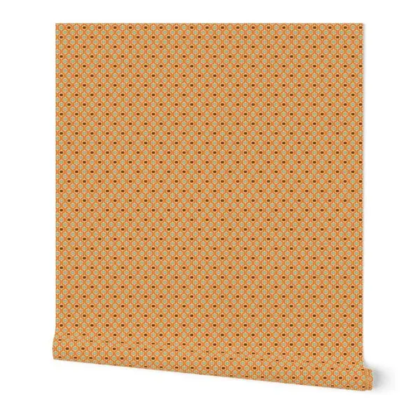 Spoonflower Funky Pods Frontier 100% Natural Sisal Grasscloth Wallcovering