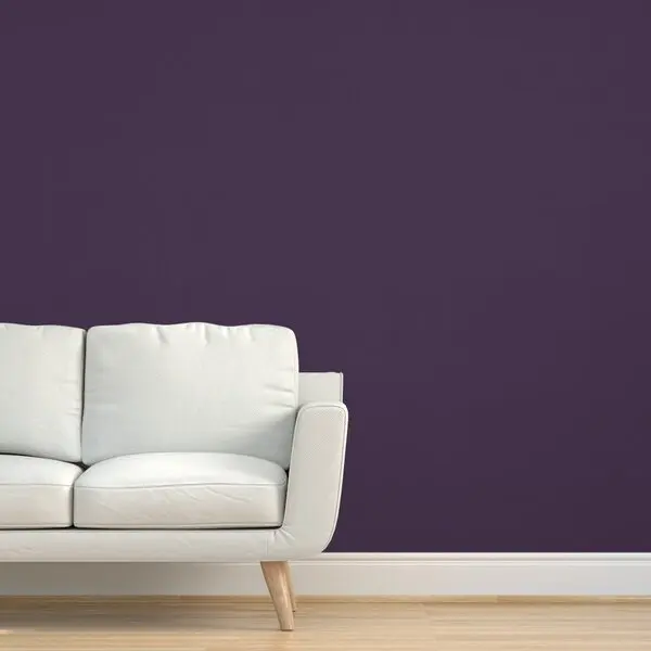 Spoonflower Eggplant Aubergine Puce Purple Lavender Plum 100% Natural Sisal Grasscloth Wallcovering - Purple,violet