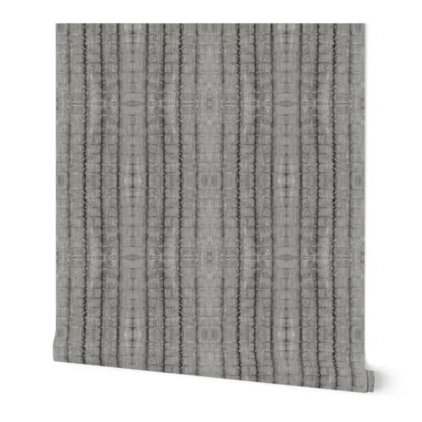 Spoonflower Galapagos Grey 100% Natural Sisal Grasscloth Wallcovering