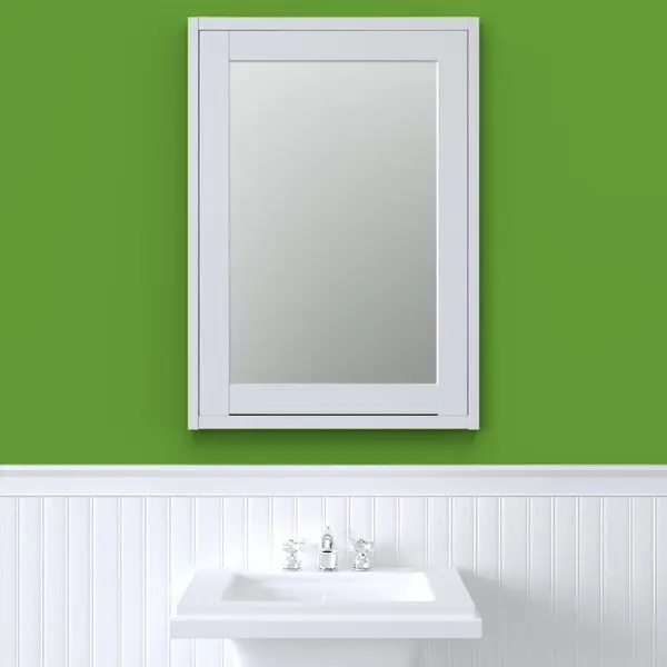 Spoonflower Solid Spring Coordinating Color Custom Pre-pasted Wallpaper - Green