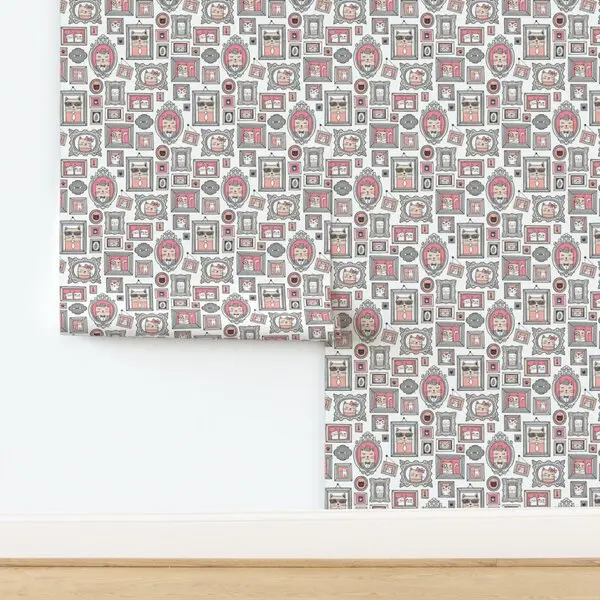 Spoonflower Animals Cat Kitten Jungle Spring Summer Nursery Custom Removable Wallpaper