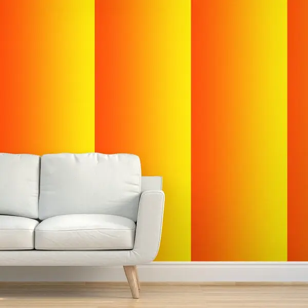 Spoonflower Sunset Queen Gradient Sunny Hand Maiden Custom Pre-pasted Wallpaper