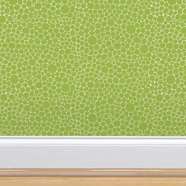 Spoonflower Chameleon Scales 100% Natural Sisal Grasscloth Wallcovering