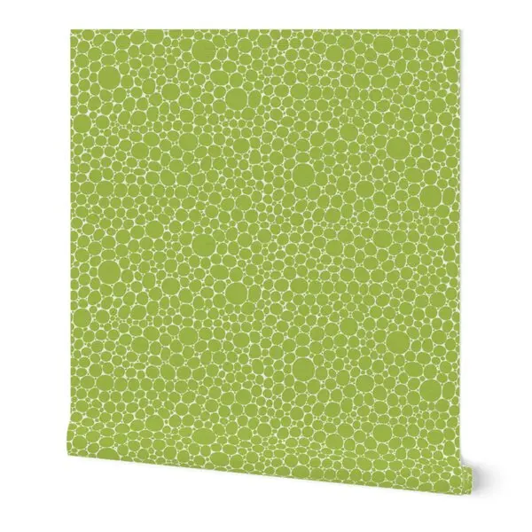 Spoonflower Chameleon Scales 100% Natural Sisal Grasscloth Wallcovering