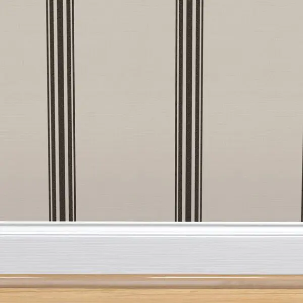 Spoonflower Black Ticking Stripe On Natural Boho Tribal 100% Natural Sisal Grasscloth Wallcovering