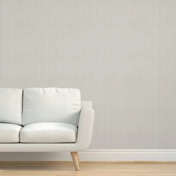 Spoonflower Light Pinstripe 100% Natural Sisal Grasscloth Wallcovering