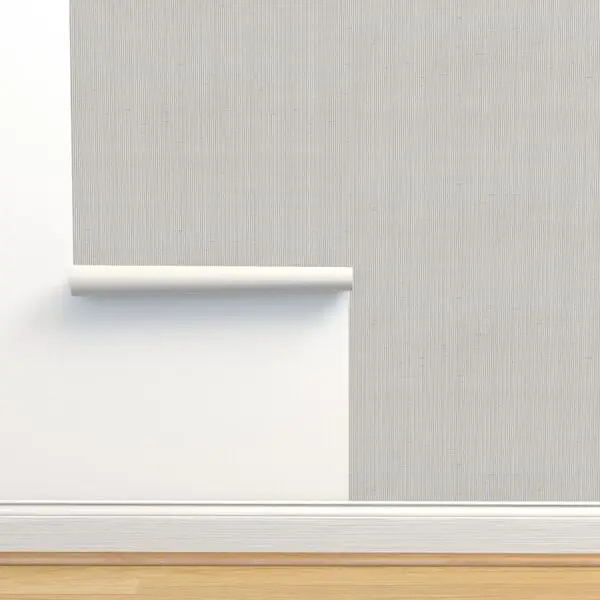 Spoonflower Light Pinstripe 100% Natural Sisal Grasscloth Wallcovering