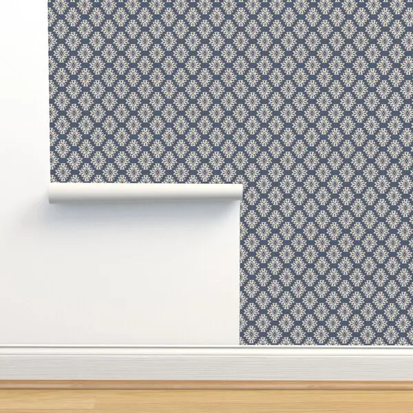 Spoonflower Abstract Aztec Geometric 100% Natural Sisal Grasscloth Wallcovering