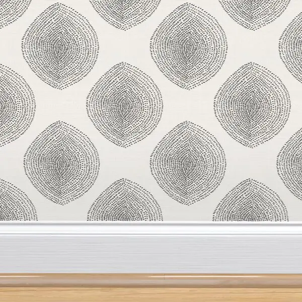 Spoonflower Large Stripy Boho Drop 100% Natural Sisal Grasscloth Wallcovering