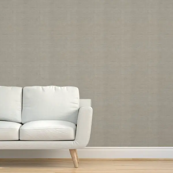 Spoonflower Linnen Texture Warm 100% Natural Sisal Grasscloth Wallcovering