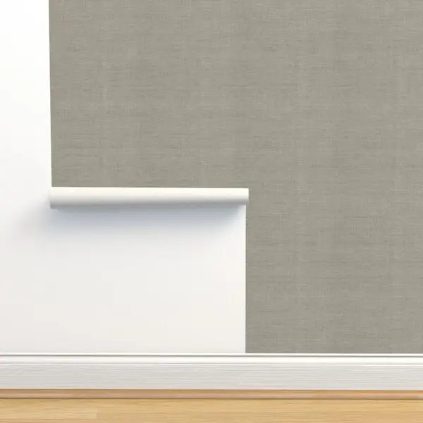 Spoonflower Linnen Texture Warm 100% Natural Sisal Grasscloth Wallcovering