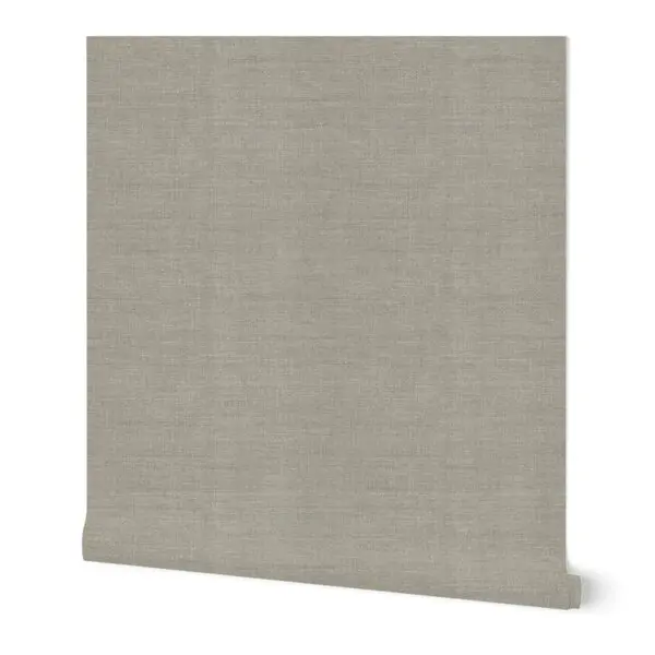 Spoonflower Linnen Texture Warm 100% Natural Sisal Grasscloth Wallcovering