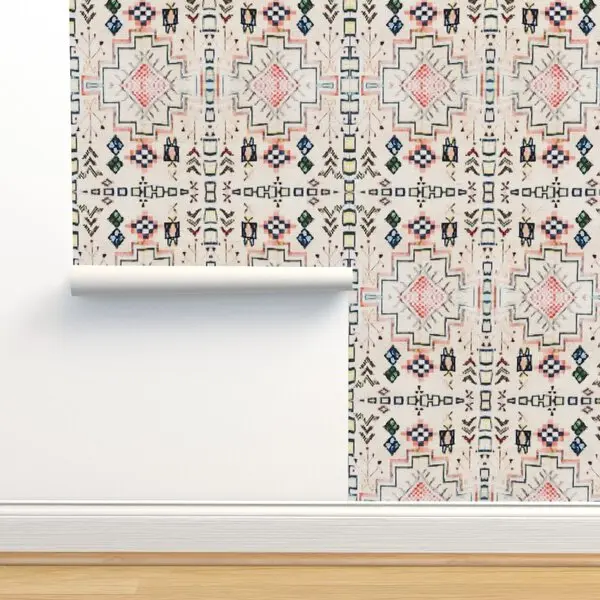 Spoonflower You See Me In A Different Light 100% Natural Sisal Grasscloth Wallcovering