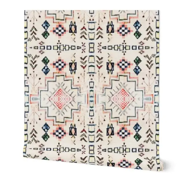 Spoonflower You See Me In A Different Light 100% Natural Sisal Grasscloth Wallcovering