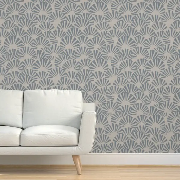 Spoonflower Sundial 100% Natural Sisal Grasscloth Wallcovering