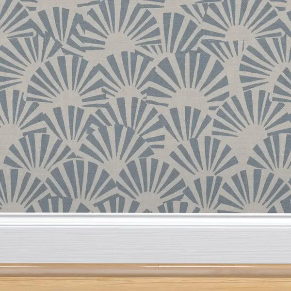 Spoonflower Sundial 100% Natural Sisal Grasscloth Wallcovering
