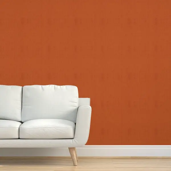 Spoonflower Textured Solid Terra Cotta 100% Natural Sisal Grasscloth Wallcovering