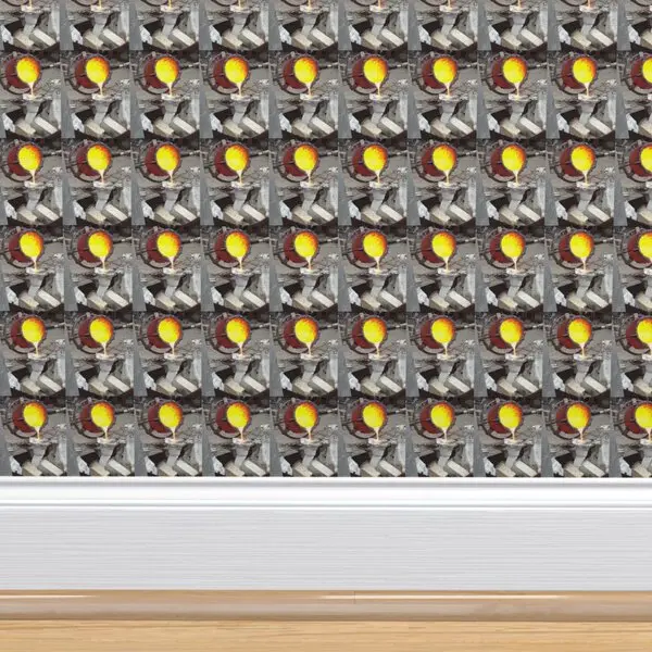 Spoonflower Molton Bronze Pour 100% Natural Sisal Grasscloth Wallcovering