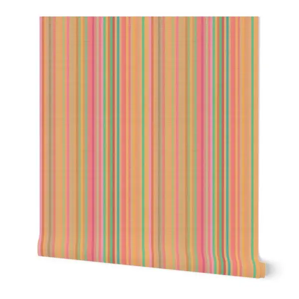 Spoonflower Lazy Summer 4 100% Natural Sisal Grasscloth Wallcovering