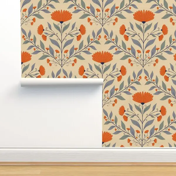 Spoonflower Garden 100% Natural Sisal Grasscloth Wallcovering