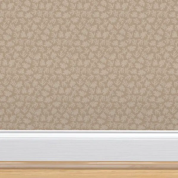 Spoonflower Sand Beige Tan Coral Reef 100% Natural Sisal Grasscloth Wallcovering