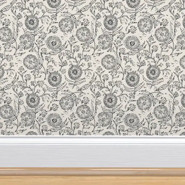 Spoonflower Francis 100% Natural Sisal Grasscloth Wallcovering