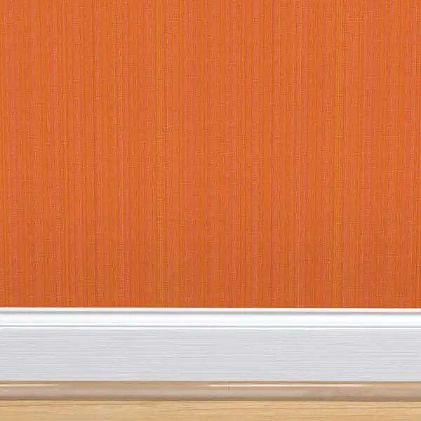 Spoonflower Beaded Mini Stripe Papaya Orange 100% Natural Sisal Grasscloth Wallcovering