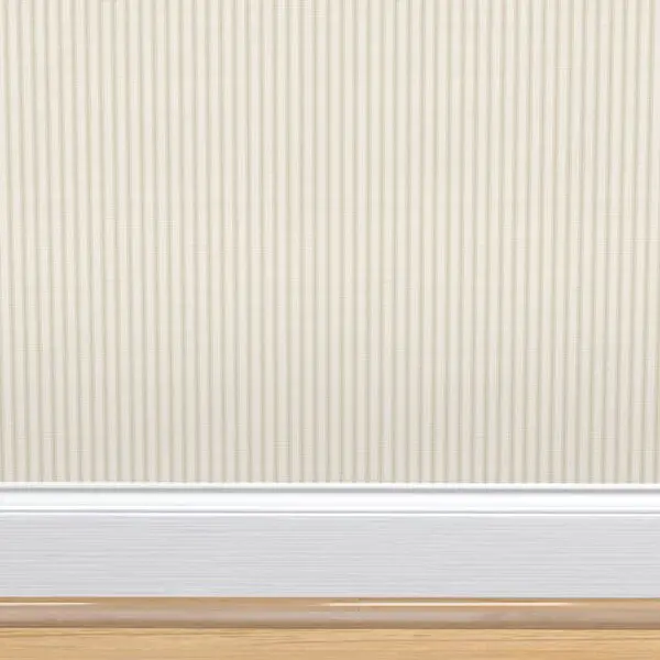 Spoonflower Ticking Stripe Bone & Cream 100% Natural Sisal Grasscloth Wallcovering - White,gray