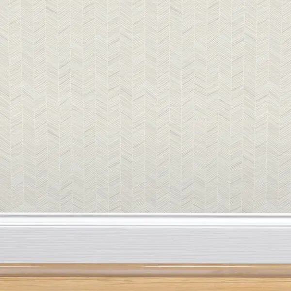 Spoonflower Medium Herringbone Hues Of M+m Grays 100% Natural Sisal Grasscloth Wallcovering - Gray,green