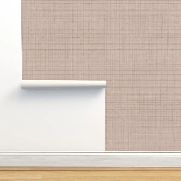 Spoonflower Pink 100% Natural Sisal Grasscloth Wallcovering