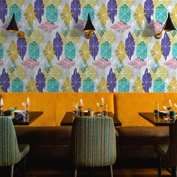 Spoonflower Retro Mod Ice Crystals Mid Century Modern Traditional Wallpaper