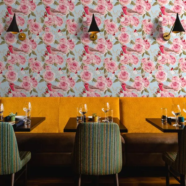 Spoonflower Summer Peonies Pattern Vintage Cute Chic Elegant Traditional Wallpaper