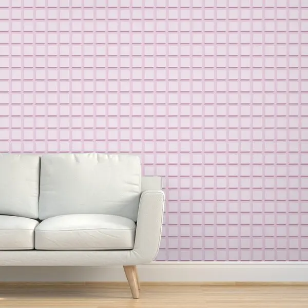 Spoonflower Mod Mid Century Geometric 60s Pastel Traditional Wallpaper