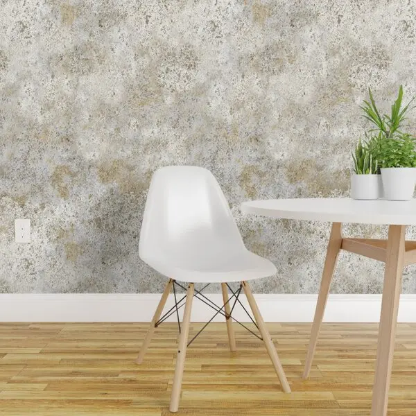 Spoonflower Faux Texture Grey Taupe Neutral Beige Paint Custom Pre-pasted Wallpaper - Gray,beige,grey