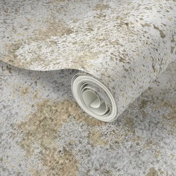 Spoonflower Faux Texture Grey Taupe Neutral Beige Paint Custom Pre-pasted Wallpaper - Gray,beige,grey