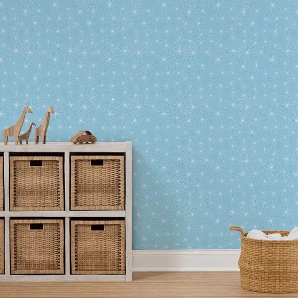 Spoonflower Floral Wedding Delicate Modern Spirograph Traditional Wallpaper