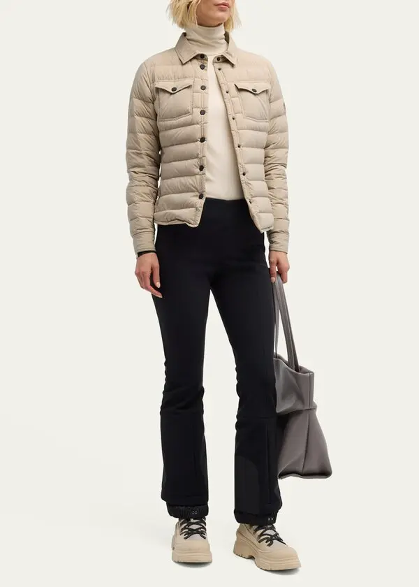 Moncler Polartec Jersey Turtleneck Base Layer - Cream