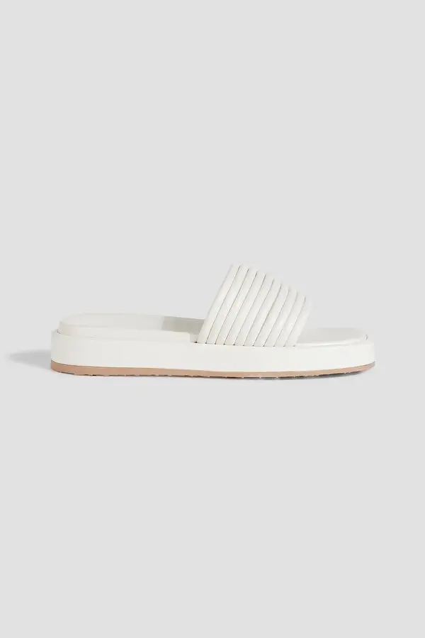 GIANVITO ROSSI Quilted Leather Slides