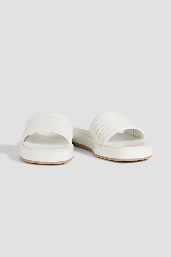 GIANVITO ROSSI Quilted Leather Slides