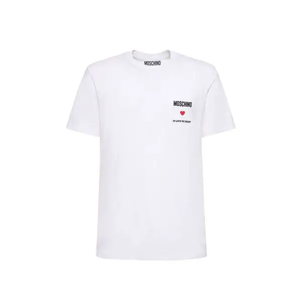 Moschino Couture In Love We Trust T Shirt - White
