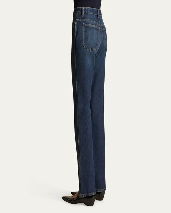 Khaite Danielle Straight Leg Jeans