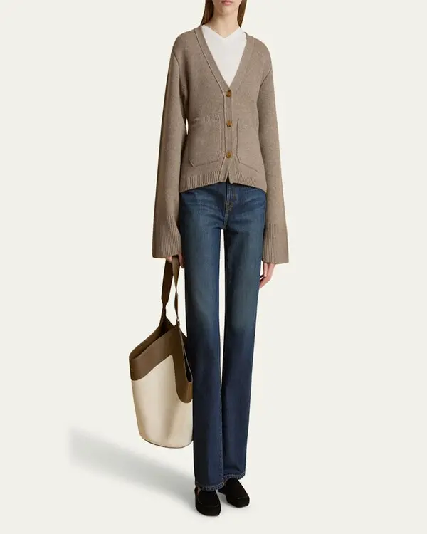 Khaite Danielle Straight Leg Jeans