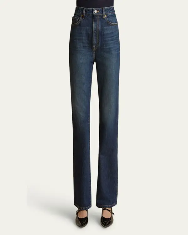 Khaite Danielle Straight Leg Jeans