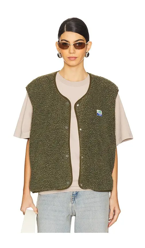 American Vintage Hok Town Sherpa Vest - Varan Chine